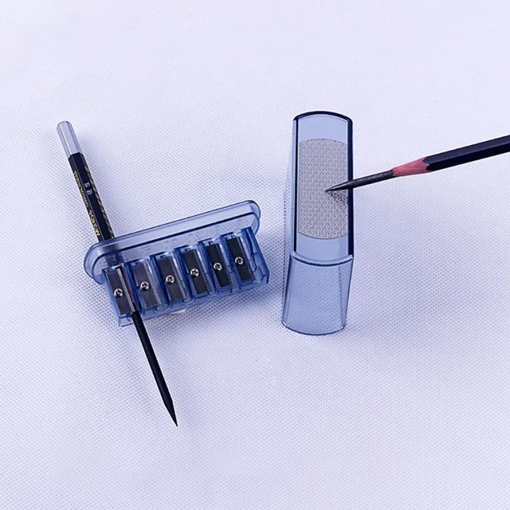 【A HOT】 6 Holes Sketching Pencil Sharpener Charcoal Long Lead Core ...
