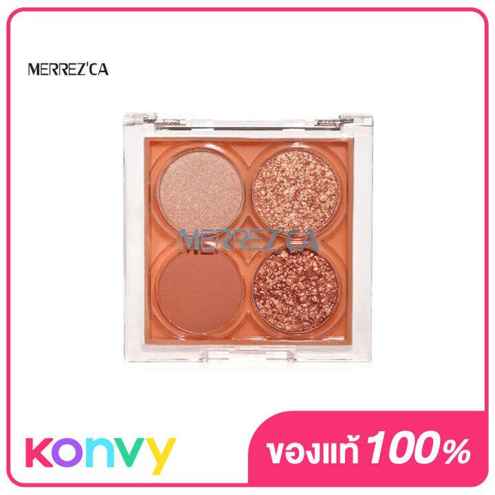 Merrezca Pro Eyeshadow Palette 0.7g #01 City Girl เมอร์เรซก้า พาเลทอาย ...