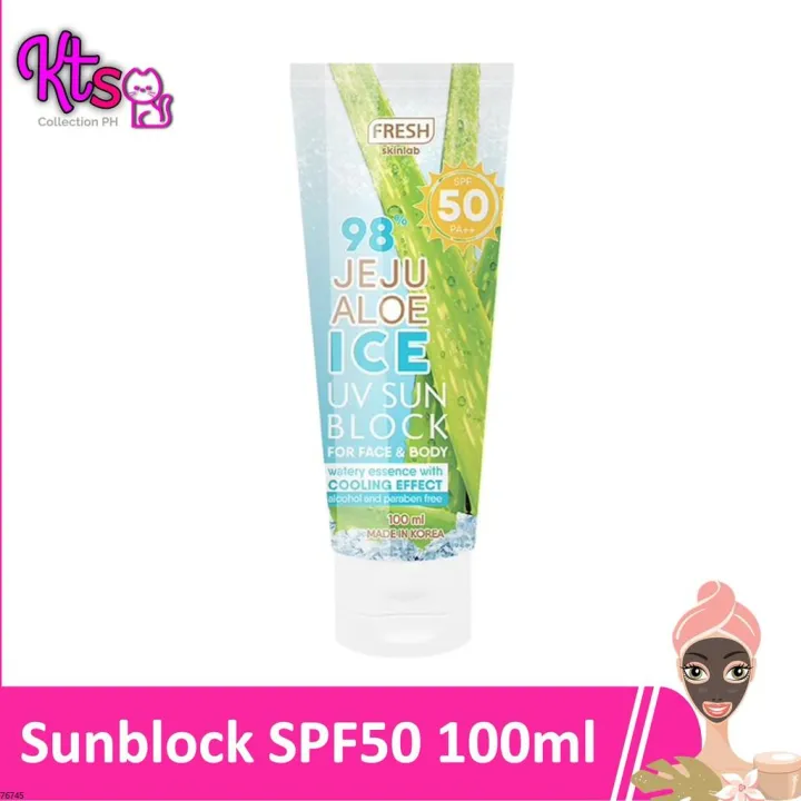 Fresh Jeju Aloe Ice Sunblock SPF50 100ml | Lazada PH