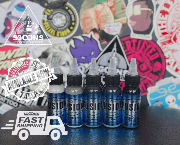 Professional and Original Fusion Opaque Grey Tattoo Inks Made in USA ...