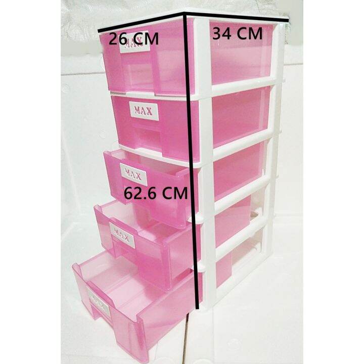 A4 Saiz 5 Tier Drawer / Document Drawer 4 layer A4 drawer storage ...