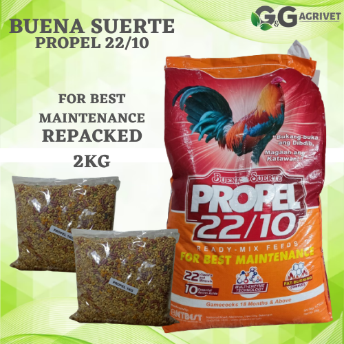 [G&G AGRIVET] 2KG BUENA SUERTE PROPEL 22/10 /REPACKED/BEST MAINTENANCE ...