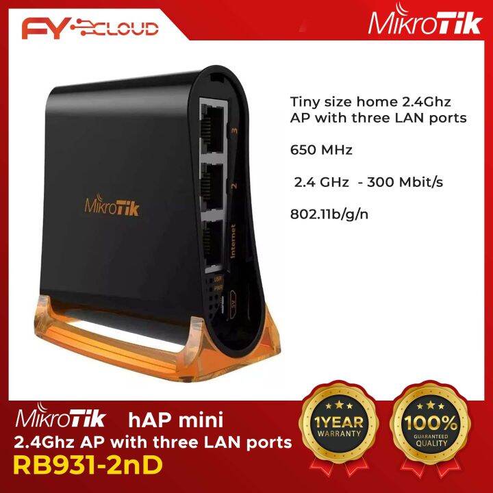 Mikrotik RB931-2nD hAP Mini 3-port SOHO router with wifi | SMIPS | 650 ...