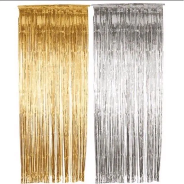 2meters Foil Curtain Backdrops Birthday Party Decorations Sequin Wall