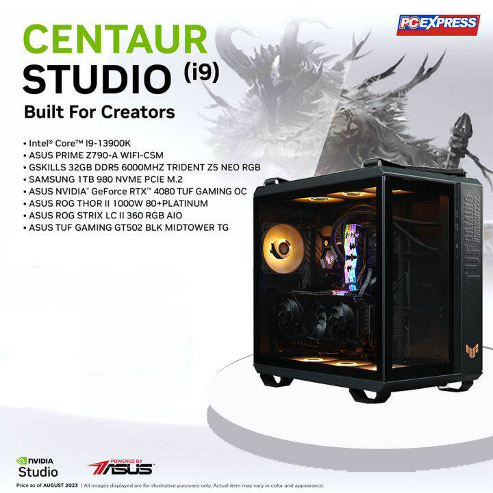 PCX GFH CENTAUR STUDIO (I9) GeForce RTX 4080 TUF OC Graphics | Intel ...