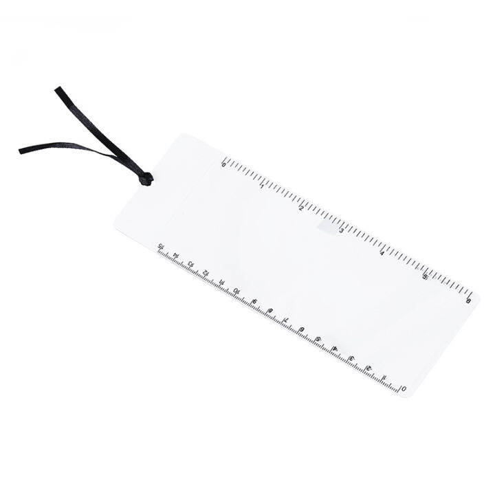 Pocket Ruler Bookmark Magnifier Sheet Magnifying 3X Magnification ...