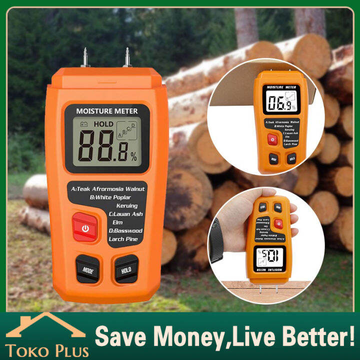 Digital Wood Moisture Meter Alat Kadar Air Kayu Kertas Pengukur Alat ...