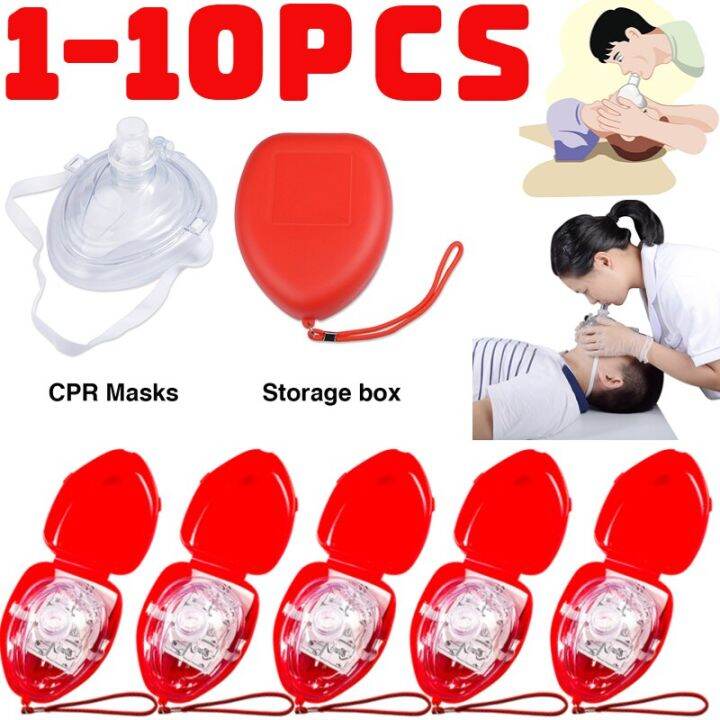 Emergency First Aid Mask Rescue CPR Mask Resuscitator One-Way Valve CPR ...