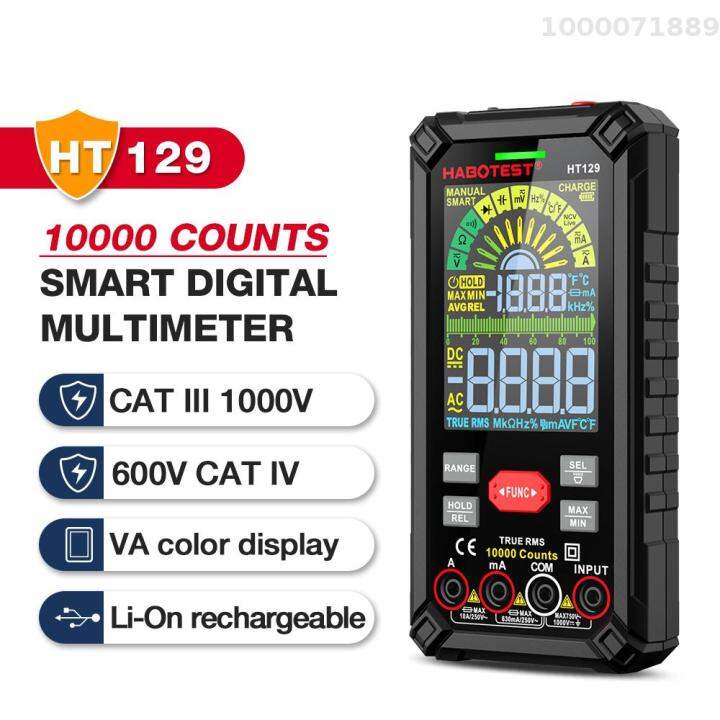 HABOTEST HT129 Intelligent Multimeter Smart Digital Multimeter Color ...