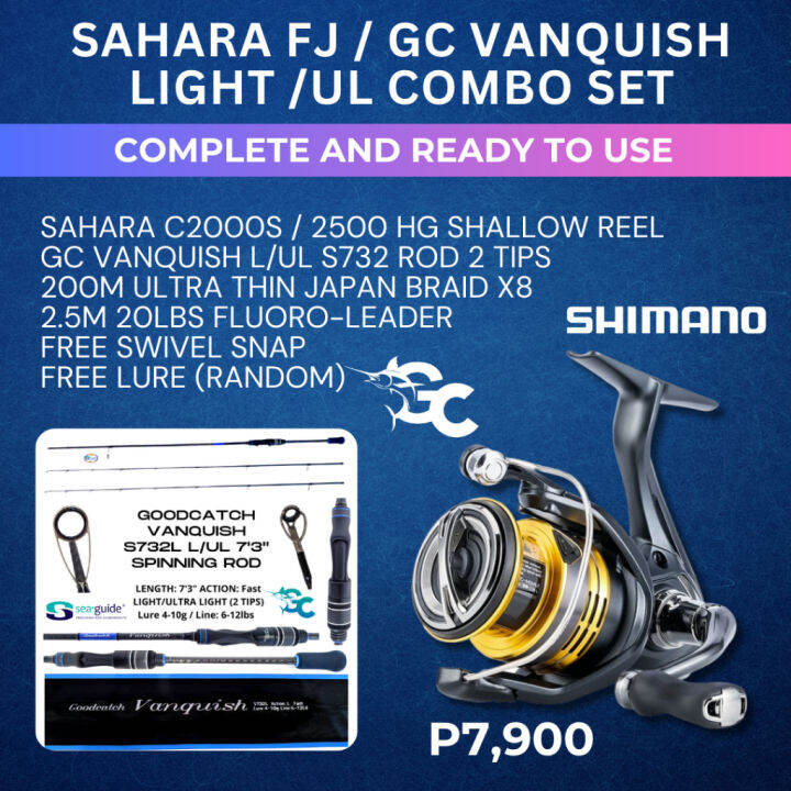 Shimano Sahara FJ SHALLOW - GC VANQUISH Light / Ultra Light 2 tips Casting Combo Set | Lazada PH