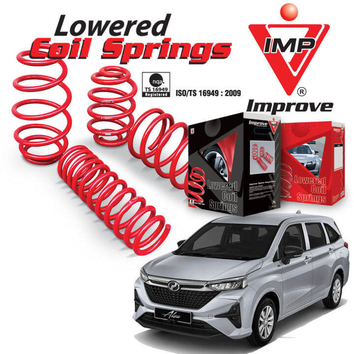 Perodua Alza W150 '22up IMP Lowered Coil Spring | Lazada