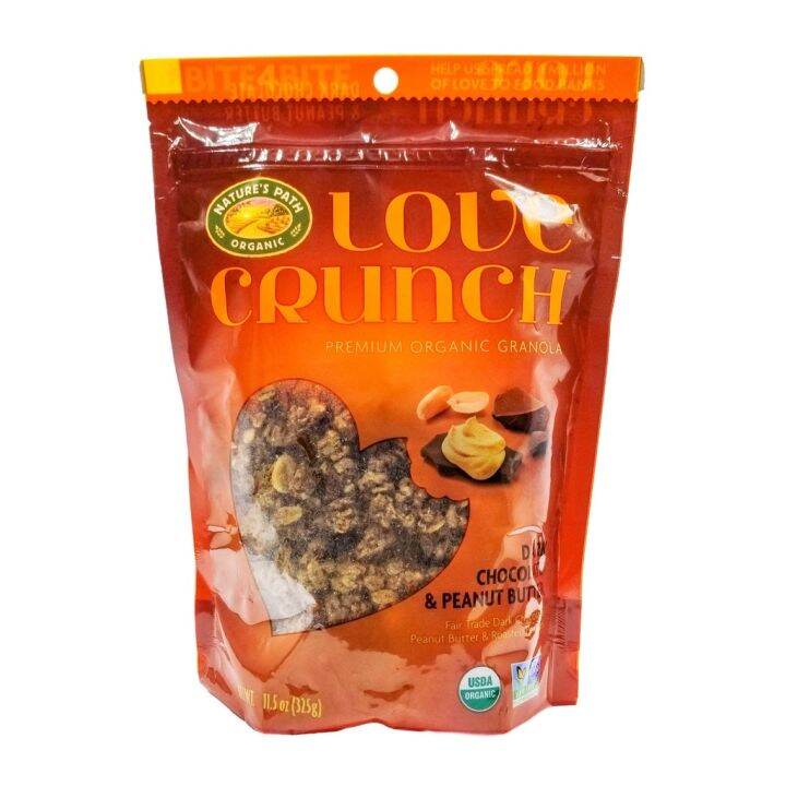Love Crunch Organic Granola Dark Chocolate Peanut Butter (325g) | Lazada PH