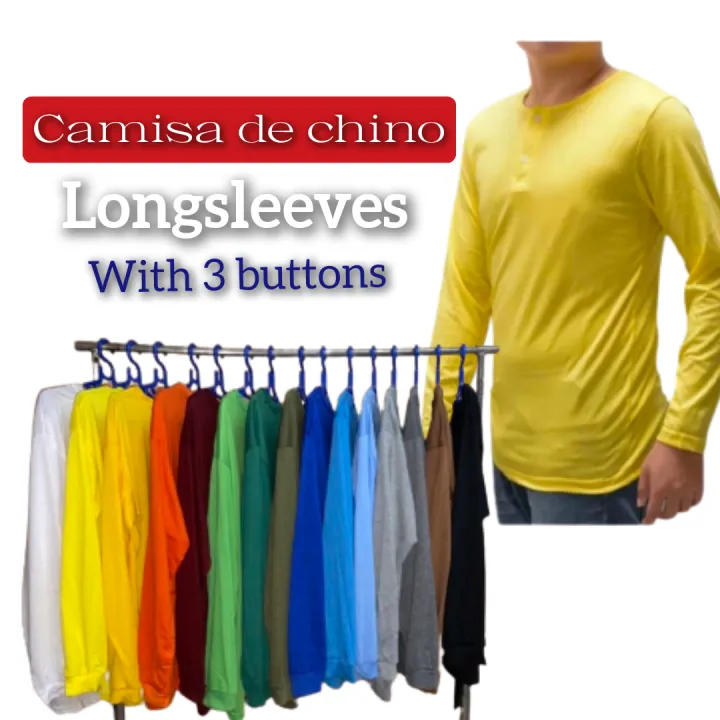 LONGSLEEVES COTTON CAMISA DE TSINO// ABSORBENT | Lazada PH
