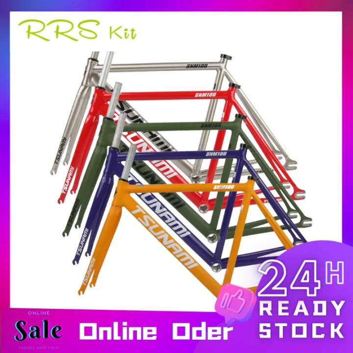 TSUNAMI SNM100 Fixed Gear Bicycle Frameset 49cm 52cm 55cm 58cm Aluminum ...