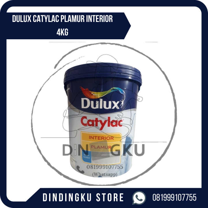 Dulux Catylac Plamur Tembok Interior 4kg | Lazada Indonesia