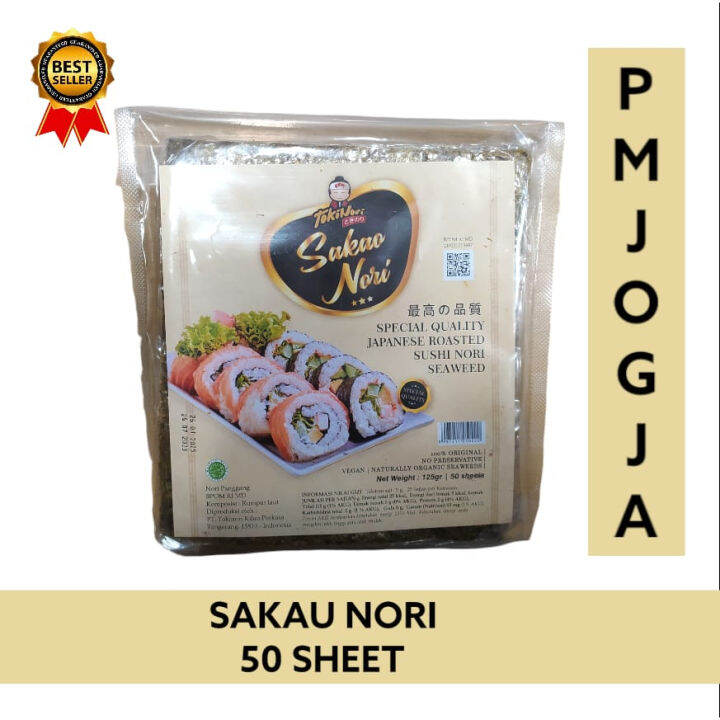 Sakao Nori Special Grade Seaweed 50 Sheet lembar / Rumput Laut kering isi 50 | Lazada Indonesia