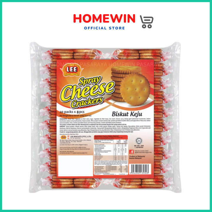 Lee Biscuits Spray Cheese Crackers (19g x 20 Packs) | Lazada