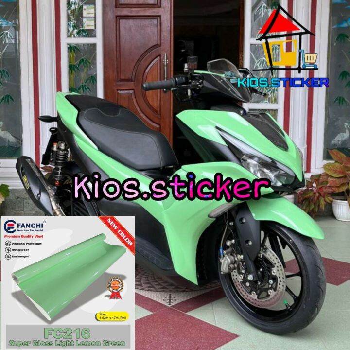 Skotlet Sticker Warna Hijau Sage Stiker Hijau Pastel Super Glossy ...