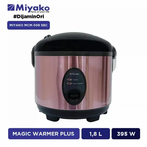 Miyako Rice Cooker MCM 508 SBC / Magic Com Panci Nanoal 1.8L | Lazada ...