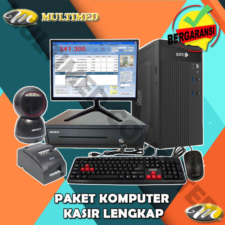 PAKET PC KASIR / KOMPUTER KASIR SIAP PAKAI LENGKAP DENGAN PROGRAM POS ...