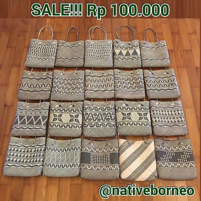 NEW Tas Rotan Motif, Tas Dayak, Anjat, Dompet Rotan, Tas Etnik, Tas ...