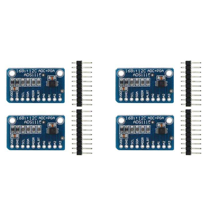 4 Pack 16 Bit 4 Channel I2C IIC Analog-To-Digital ADC Converter High ...
