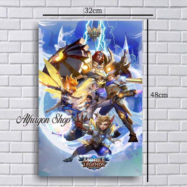 POSTER MOBILE LEGEND / FOTO MOBILE LEGEND / HIASAN DINDING / POSTER ...
