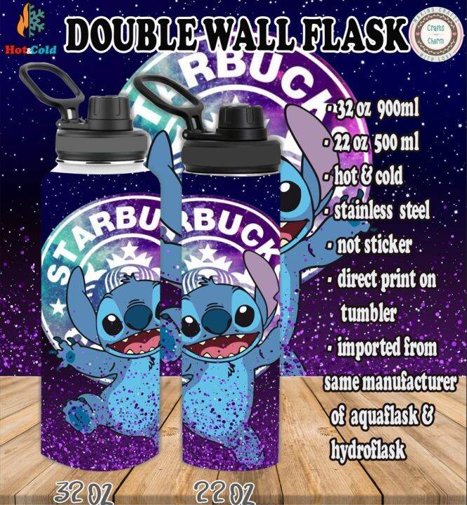 STITCH DOUBLEWALL FLASK HOT/COLD STAINLESS STEEL | Lazada PH