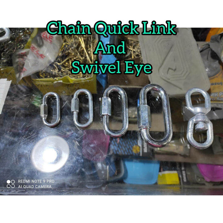 Quick Link Lock Safety Screw Hook Climbing Gear Kadena Chain Snap Hook ...