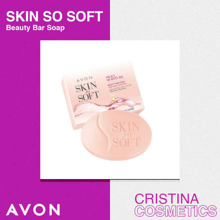 Avon Skin So Soft Silky Moisture Beauty Bar Soaps 90 g Cristina Cosmetics | Lazada PH