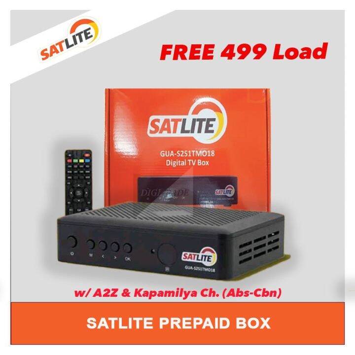 SATLITE Prepaid Box with FREE 499 LOAD Satellite TV Powered by Cignal ...