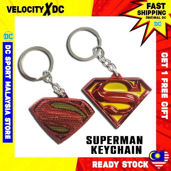 Superman Logo keychain 2 color Mat and glossy Keychain teenager fasion ...