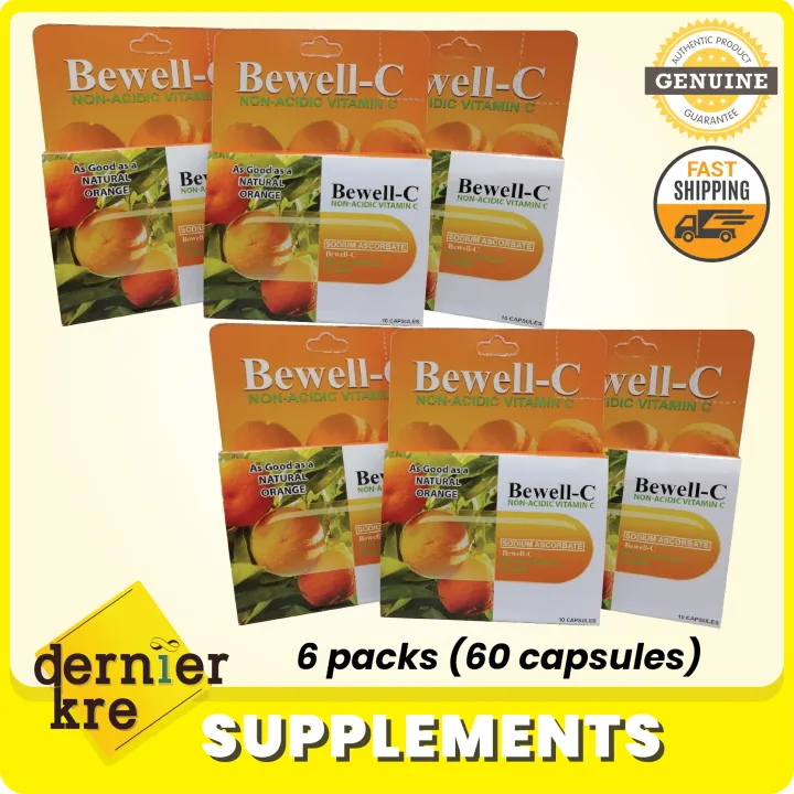 Bewell C Non-Acidic Vitamin C - 6 Packs (10 capsules / pack) | Lazada PH