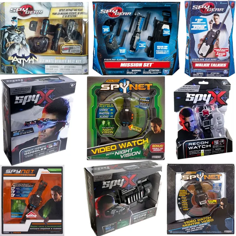 Original Spy Net Laser Recording Watches Toys SpyX Walkie-talkie Goggles Kids Toy Spy Gear Night ...