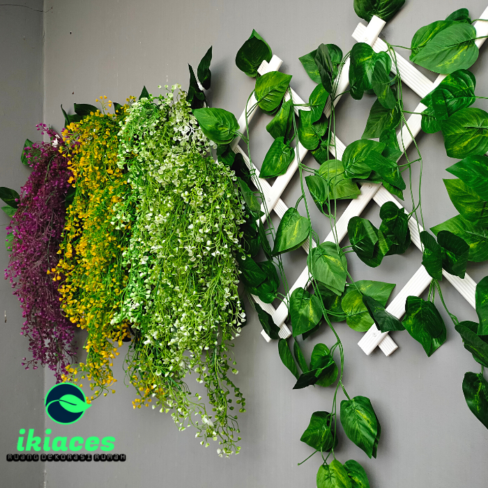 PAGAR TANAMAN RAMBAT DAUN RAMBAT HIASAN RUMAH PAGAR BUNGA DEKORASI ...