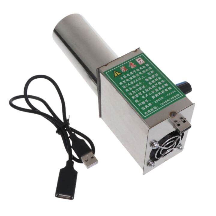 แบบพกพา5โวลต์ USB พลังงานบาร์บีคิว Blower เตาไม้ควบคุมความเร็วกลางแจ้ง ...