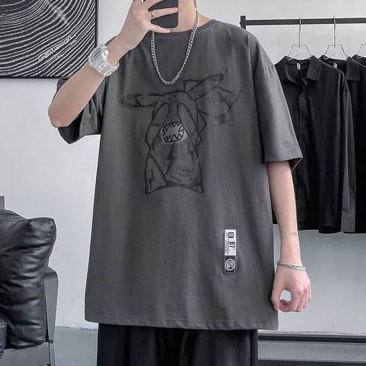 (S-8XL) เสื้อยืดจากประเทศญี่ปุ่นแฟชั่นของผู้ชายแบรนด์เสื้อแขนสั้น Ins เสื้อสำหรับผู้ชายอเนก ...