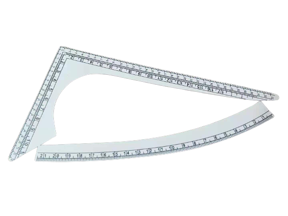 Pembaris Set Mini L & Lengkung/ Mini Ruler/Pembaris Lukisan Pola ...