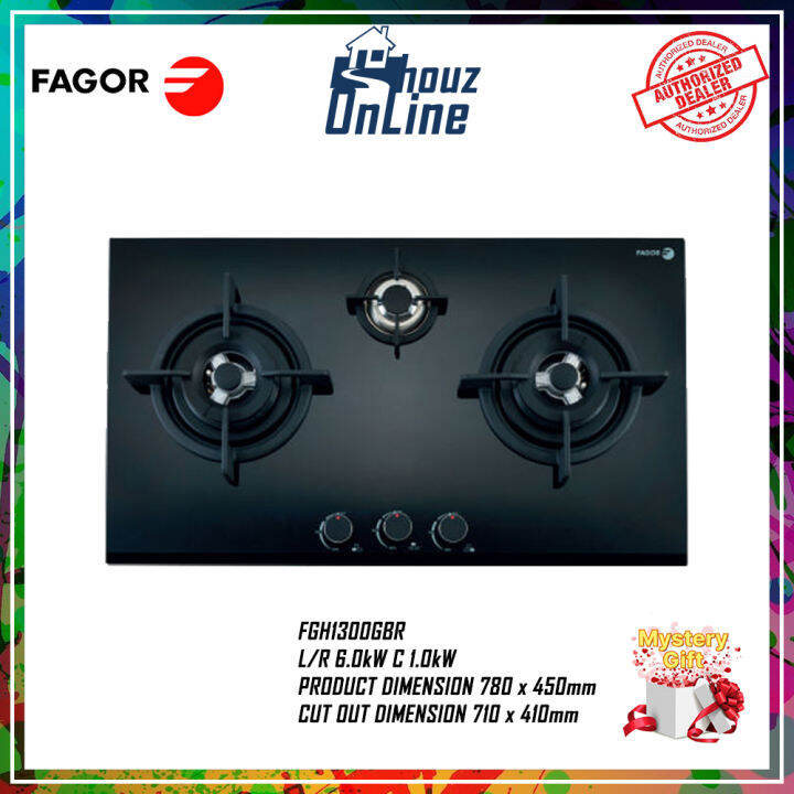 [STOCK CLEARANCE] FAGOR TEMPERED GLASS HOB FGH1300GBR F.O.C FREE GIFT ...