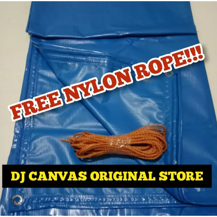 【Ready Stock】 6ft x 8ft HIGH QUALITY BLUE Tarpaulin Trapal Tolda Lona ...