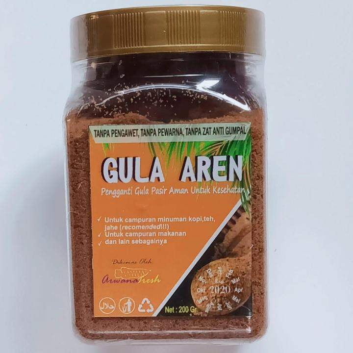Gula Aren Non Cair Asli Bubuk Kemasan Organik Enau Murni Semut Nira ...