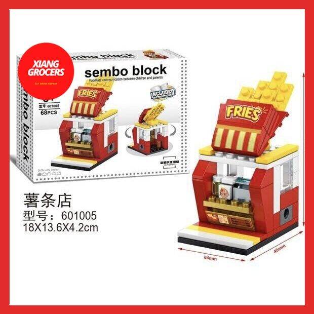 Sembo Block Mini Street Building Block 601001-601008 | Lazada
