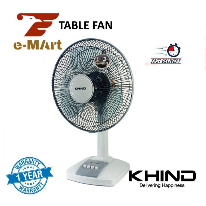 💥KHIND Table Fan 12" ( TF126SE) 桌子式电风扇💥 [ READY STOCK 现货] | Lazada