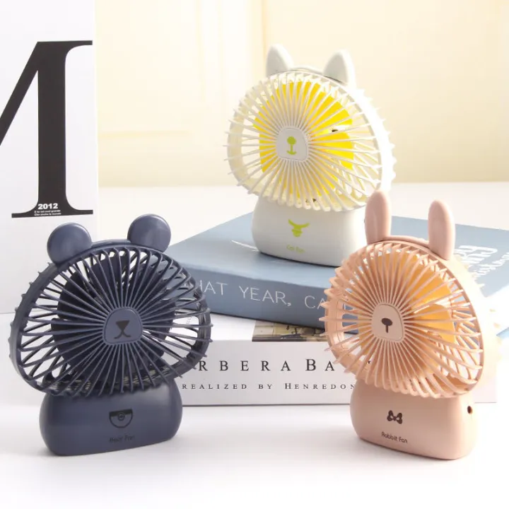 One Home Assorted Design Mini Fan Cartoon Style With Night Light ...