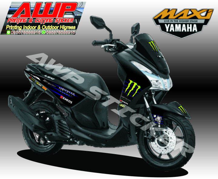 Termurah Decal Sticker Stiker Full Body Yamaha Lexi Monster Energy Moto ...