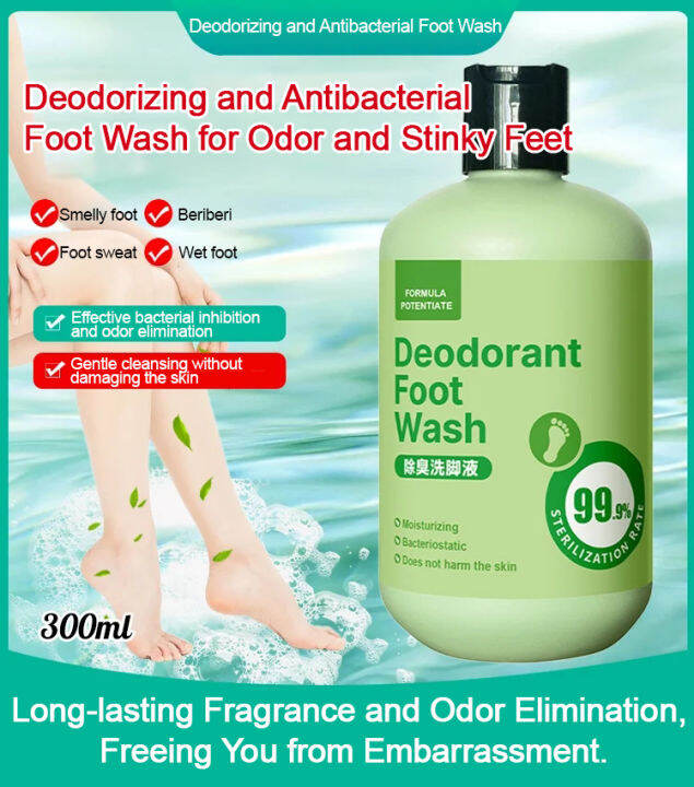 Ezey Deodorizing and antibacterial foot wash for sweaty feet and ...