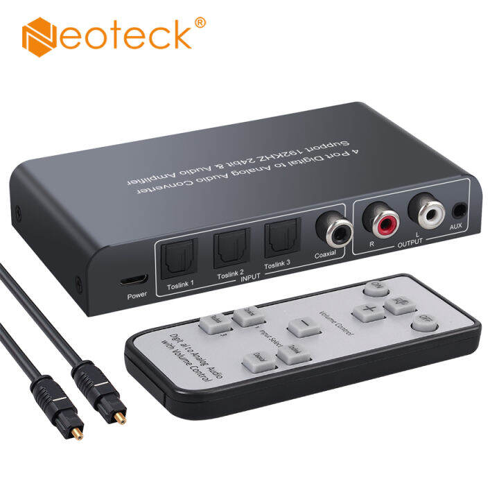 Neoteck DAC Converter 192kHz Digital to Analog Audio Converter 3 ... Neoteck DAC Converter 192kHz Digital to Analog Audio Converter 3 ...