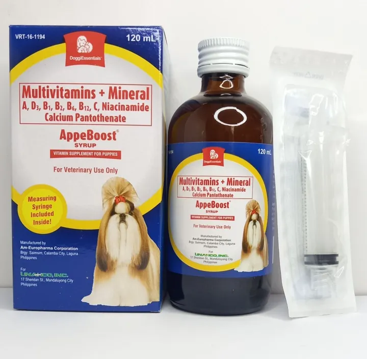 [VET SUPPORT] AppeBoost 120mL Syrup Vitamin Supplement for Puppies ...