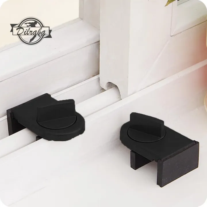 DR Child Aluminum Safety Lock Anti-theft Lock Push-pull Window Stopper ...