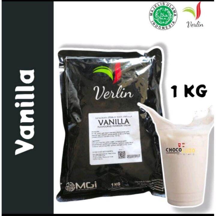 Verlin bubuk minuman rasa vanila 1kg bubuk minuman enak | Lazada Indonesia